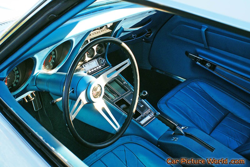 1969 White Corvette Interior