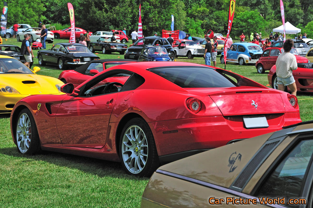Red Ferrari 599 Rear Left